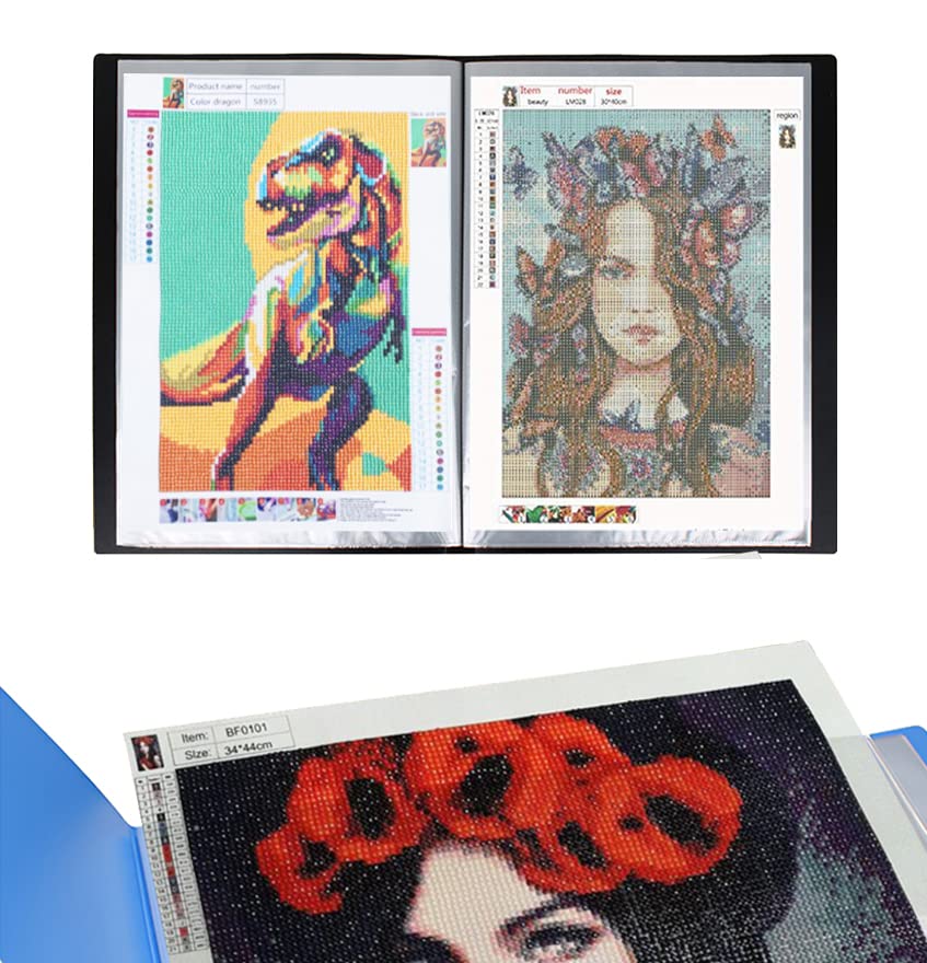 A3 30 Pags Diamond Painting Storage Book Diamond Painting Accessories Diamond Art Storage Book, Painting Organizer, A2 Art Portfolios Portfolio Folder For Artwork