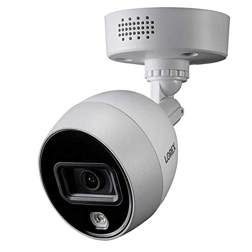 Lorex 4K Ultra HD 8-Channel DVR Security System with 6 Active Deterrence Cameras Color Night Vision - Smart Motion Detection and Home Voice Control (Renewed) Grey