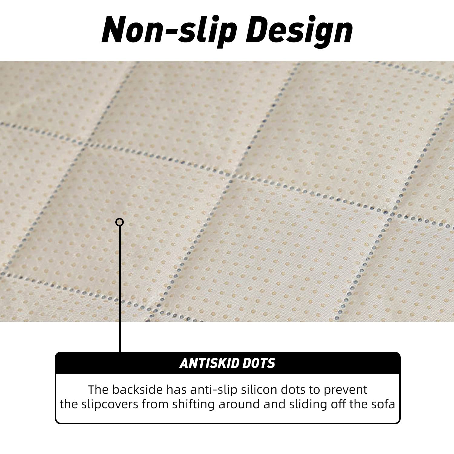 Arfntevss Corner Sectional Couch Covers 3-Piece Water Repellent L Shape Sofa Cover Set Quilted Anti Slip U-Shaped Sofa Slipcovers Living Room Furniture Protector for Pet Dog Cat (Navy Blue, Large)