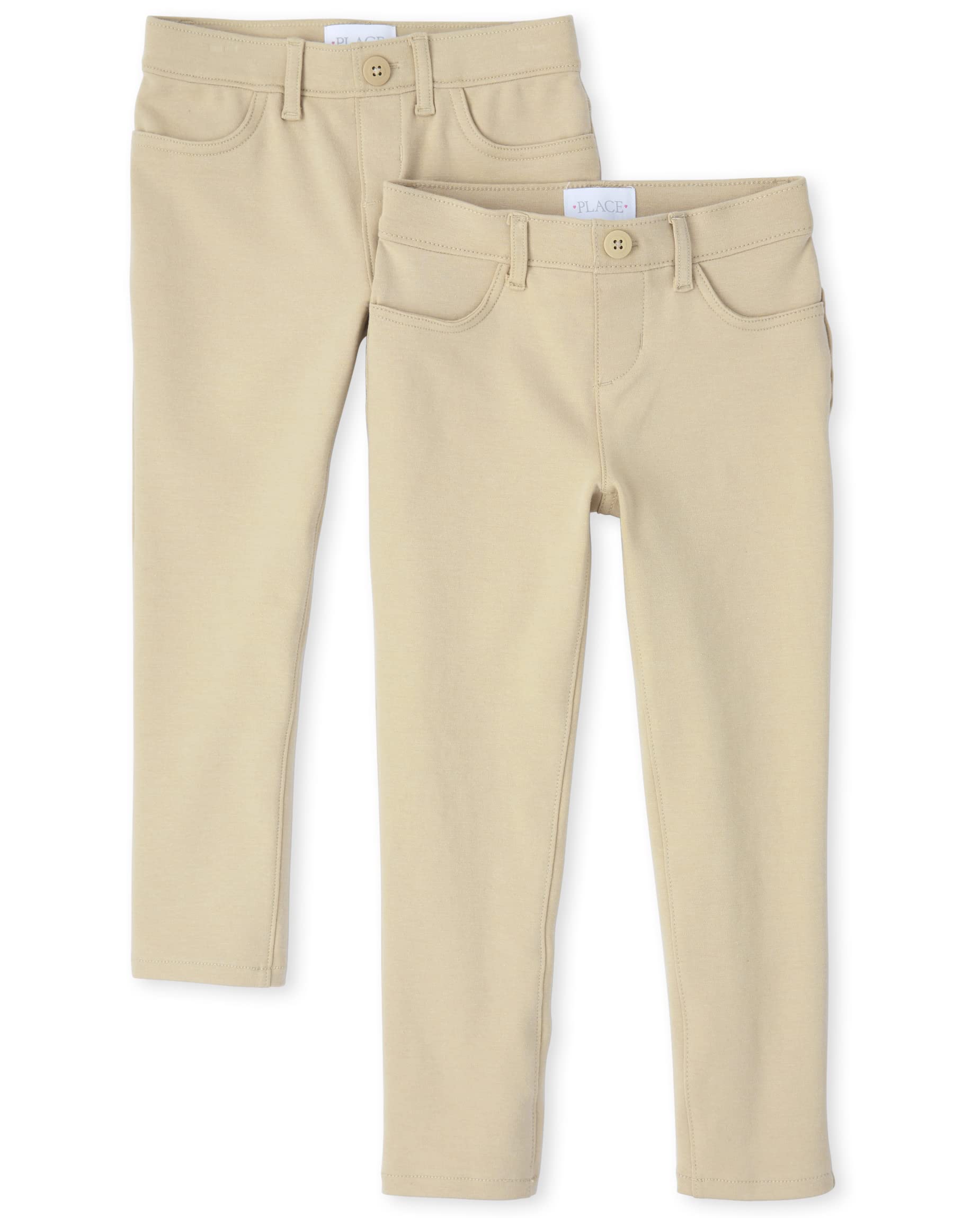 The Children's Place Girl's Ponte Knit Pull On Jeggings, Sandy, 6