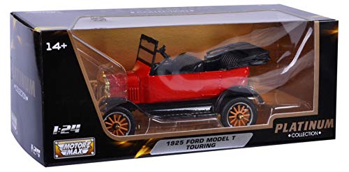 Motormax 1925 Ford Model T Touring Red 1/24 Diecast Model Car