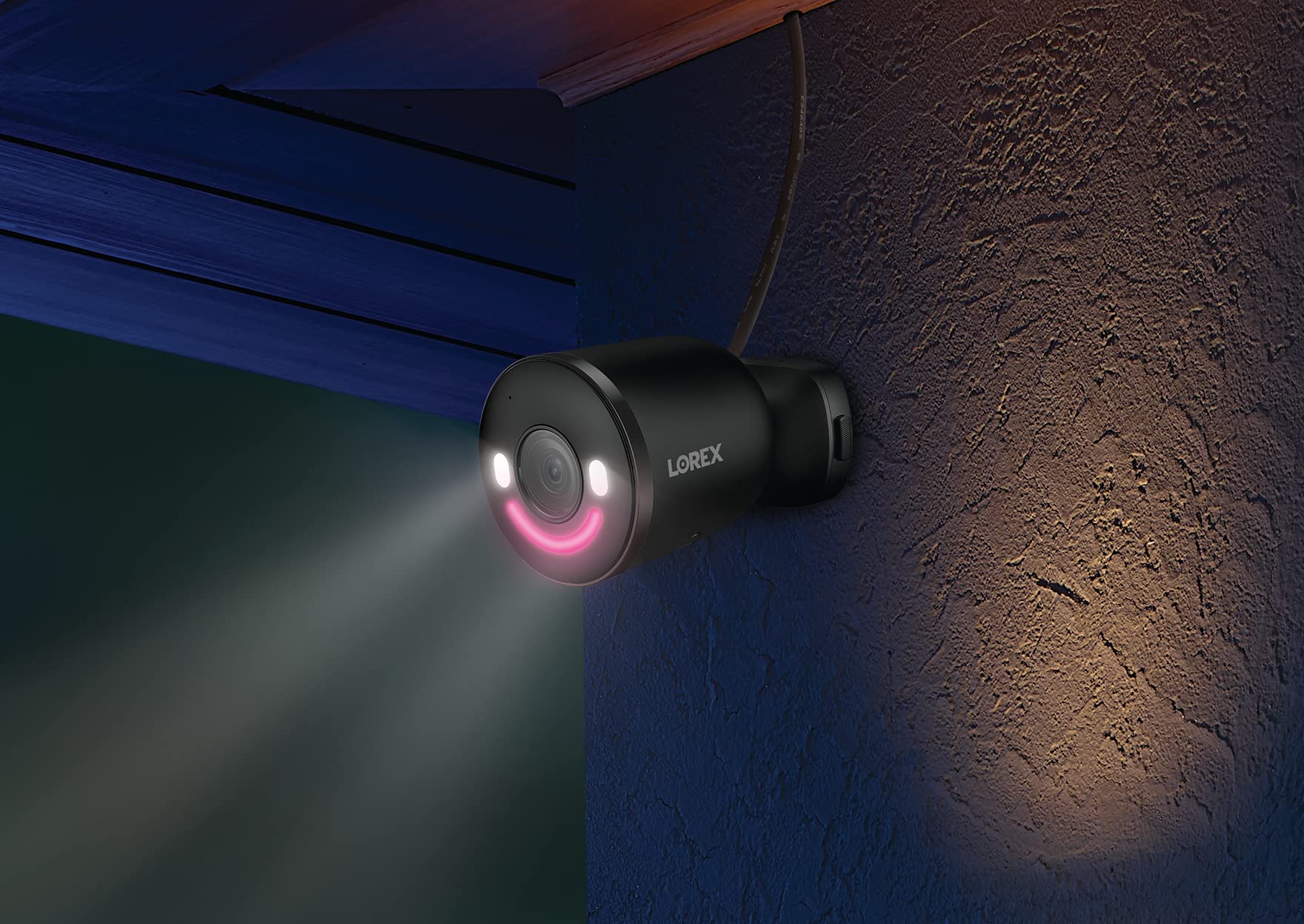 Lorex 4K Spotlight Indoor/Outdoor Wi-Fi 6 Security Camera with Smart Security Lighting, Person, Vehicle, Animal and Package Detection, 2-Way Talk, Quick Response, Fusion