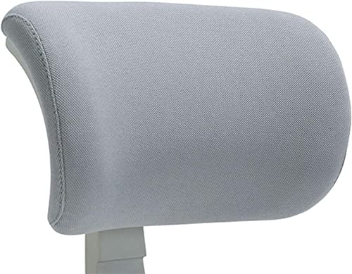 CLATINA Adjustable Height Upholstered Headrest for Mellet Series Ergonomic Chair High Head Cushion for Home Office Chair, Grey
