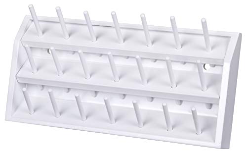 ArtBin 6820AG Thread Storage Tray, Sewing & Craft Organizer Unit, Holds Up to 21 Spools of Thread, White