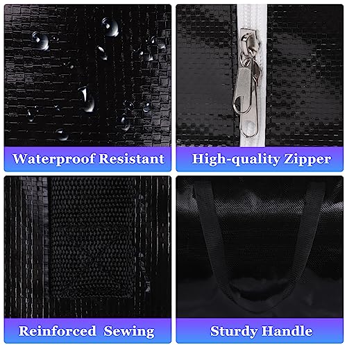 StorageRight Extra Large Moving Bags Oversized Moving Boxes with Strong Handles ＆ Zippers，Collapsible ＆ Reusable Storage Tote for Items，Ideal for Packing & Space Saving 93L,8-Pack