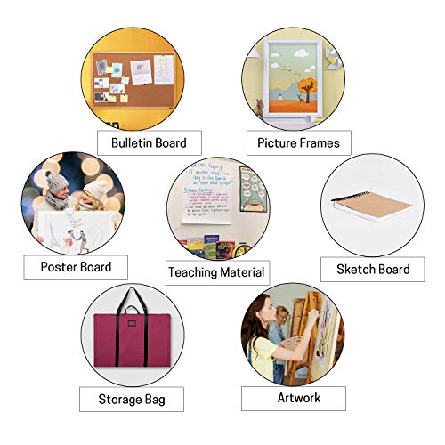SWISSELITE Art Bags for Suppliers with Zipper and Handle,Great for Art Storage Poster Board, Art Portfolio Case, Tote Bag for Drawing
