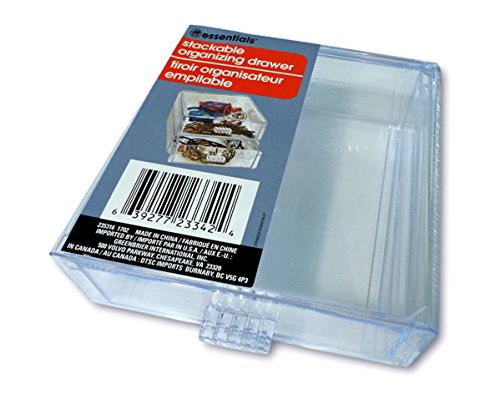 Clear Acrylic Stackable Organizing Drawer For Makeup, Jewelry, Scrapbook Supplies, Bobbins,