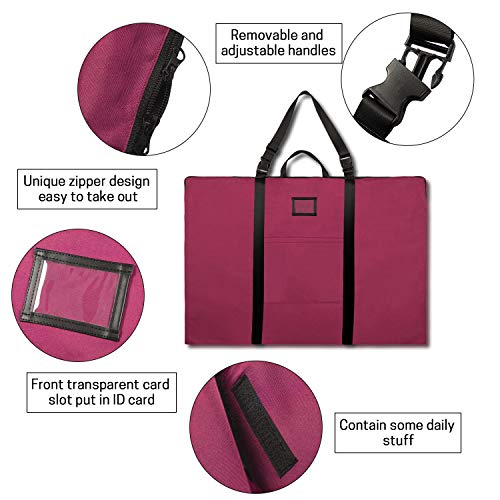 SWISSELITE Art Bags for Suppliers with Zipper and Handle,Great for Art Storage Poster Board, Art Portfolio Case, Tote Bag for Drawing