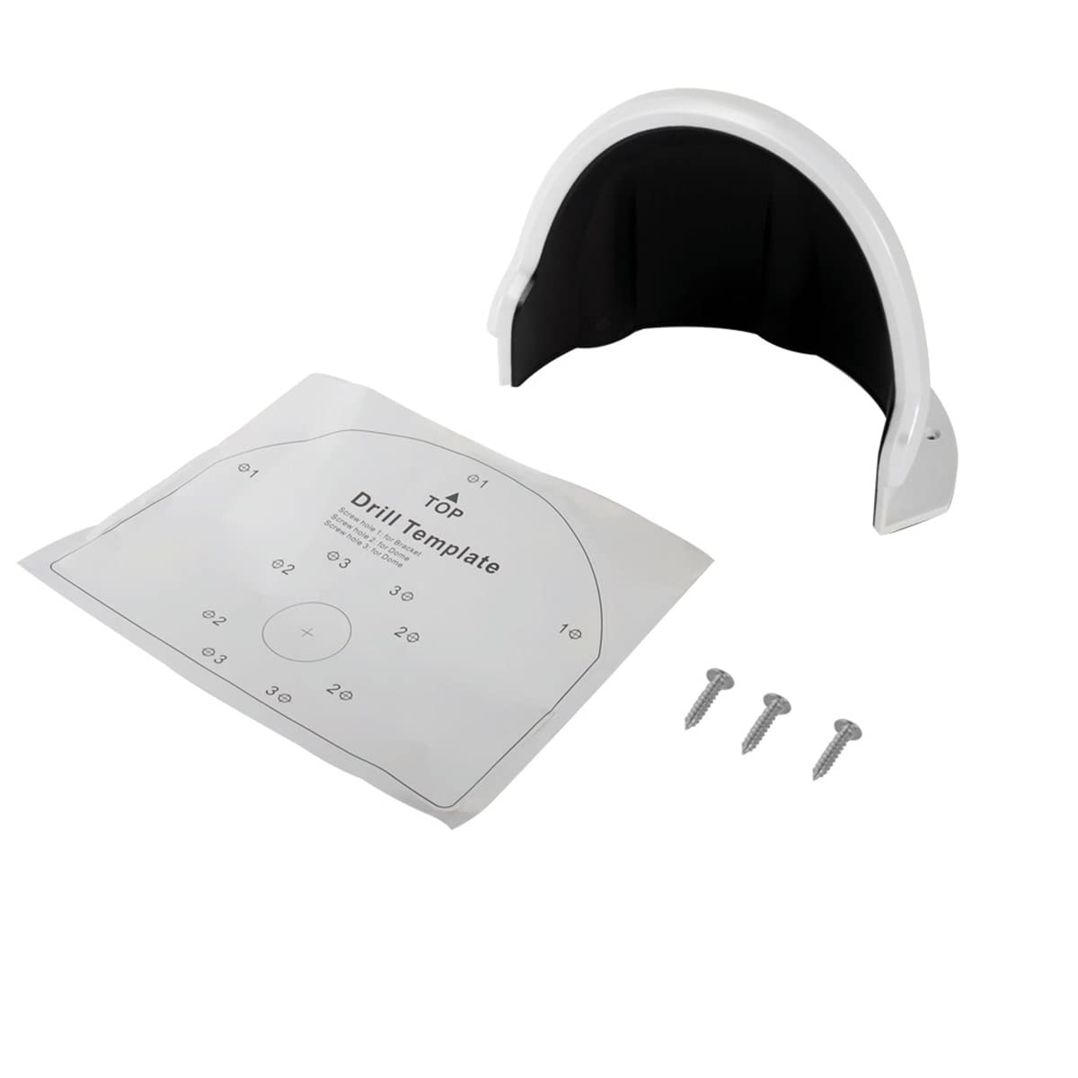 DS-1250ZJ SRS Universal Sun Rain Shade Outdoor Security Camera Cover Shield, Compatible with Hik Vision/Nest/Ring/Arlo/Dome/Bullet Camera, White