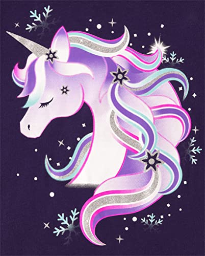 The Children's Place Girls Animal Long Sleeve Graphic T-Shirts,Multipacks Winter Deer/Owl/Unicorn 3-Pack Large