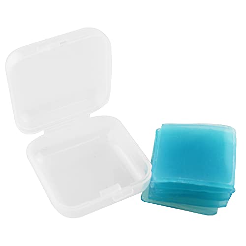 JCBIZ 6 Sets Diamond Painting Square Blue Glue Clay Kit 25x25mm Diamond Painting Glue Clay for DIY Diamond Drawing, Cross Stitch