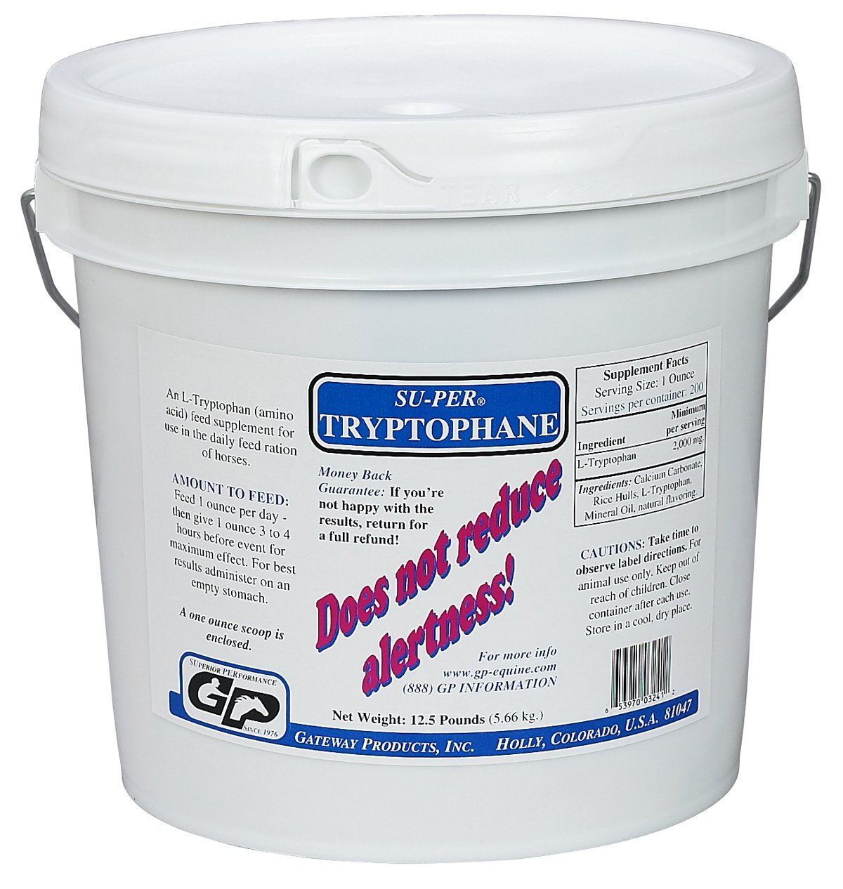 Gateway SU-PER Tryptophane (Calming Support for Horses) - 12.5 pounds