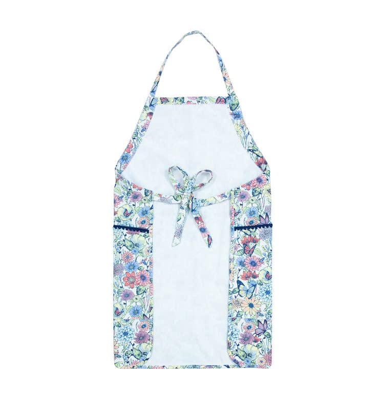 Sakroots Green Thumb Pocket Apron in Eco-Twill, Gardening Apron, Multi In Bloom