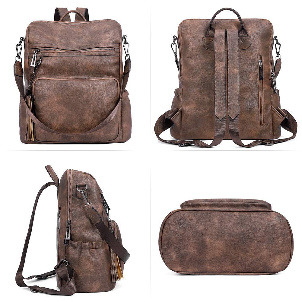 CLUCI Backpack Purse for Women + Small Sling Bag