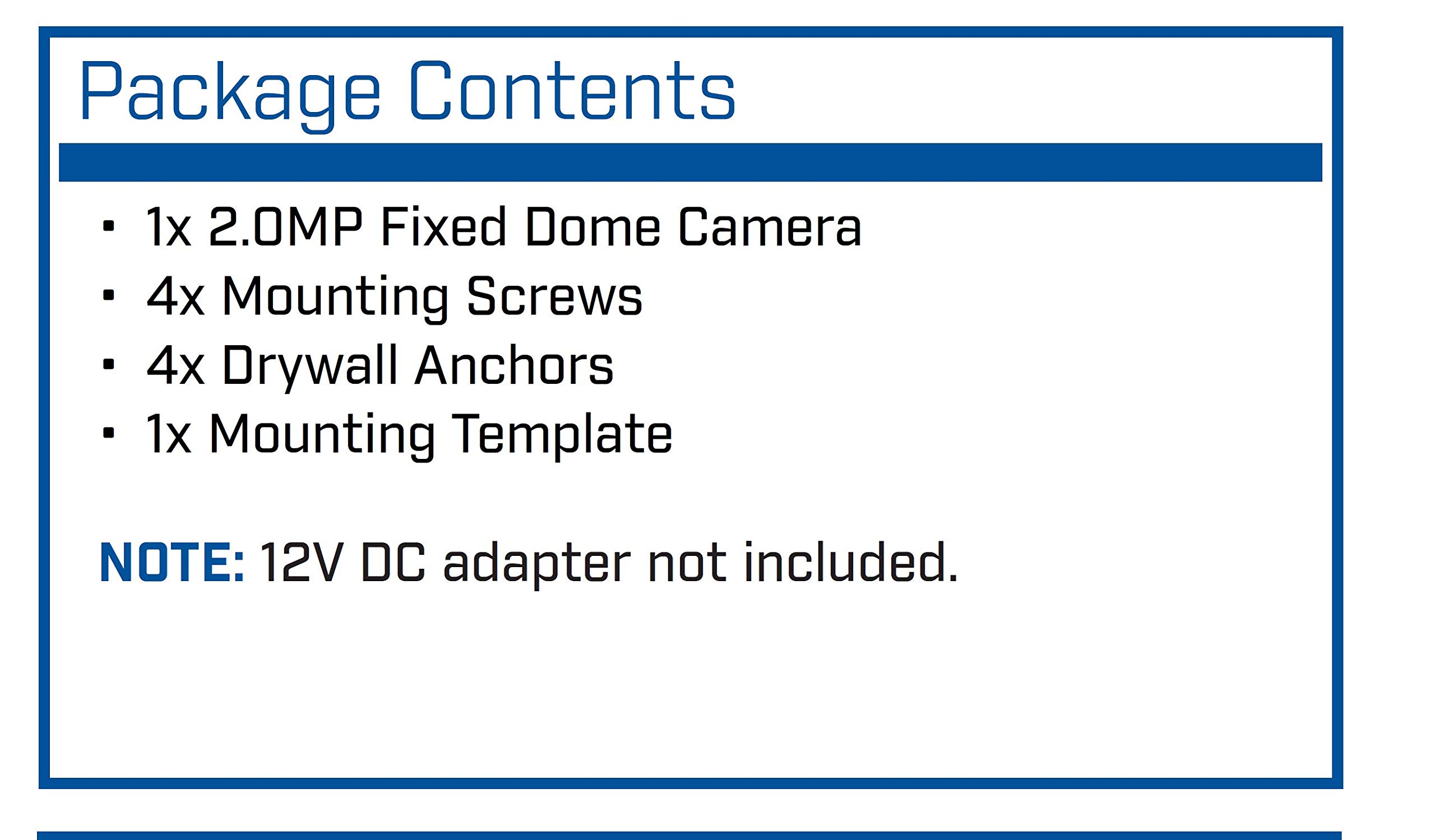 FLIR Digimerge C133EDR Outdoor Security Dome Camera, 2.1MP HD MPX Fixed, 3.6mm, 70ft Night Vision, Works with Lorex, Flir MPX DVR, White, 1 Pack (Camera Only)