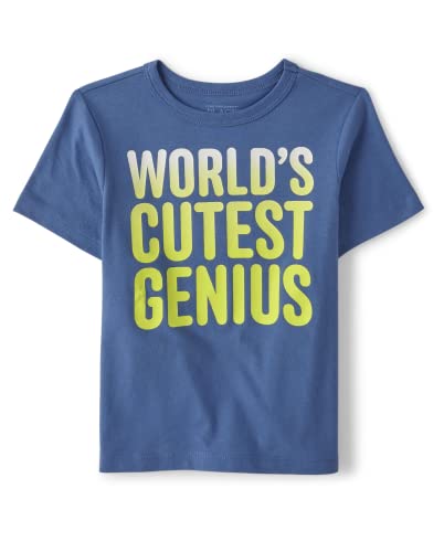 The Children's Place Baby-Boys And Toddler Boys Short Sleeve Graphic T-shirt Cutest Genius 5T