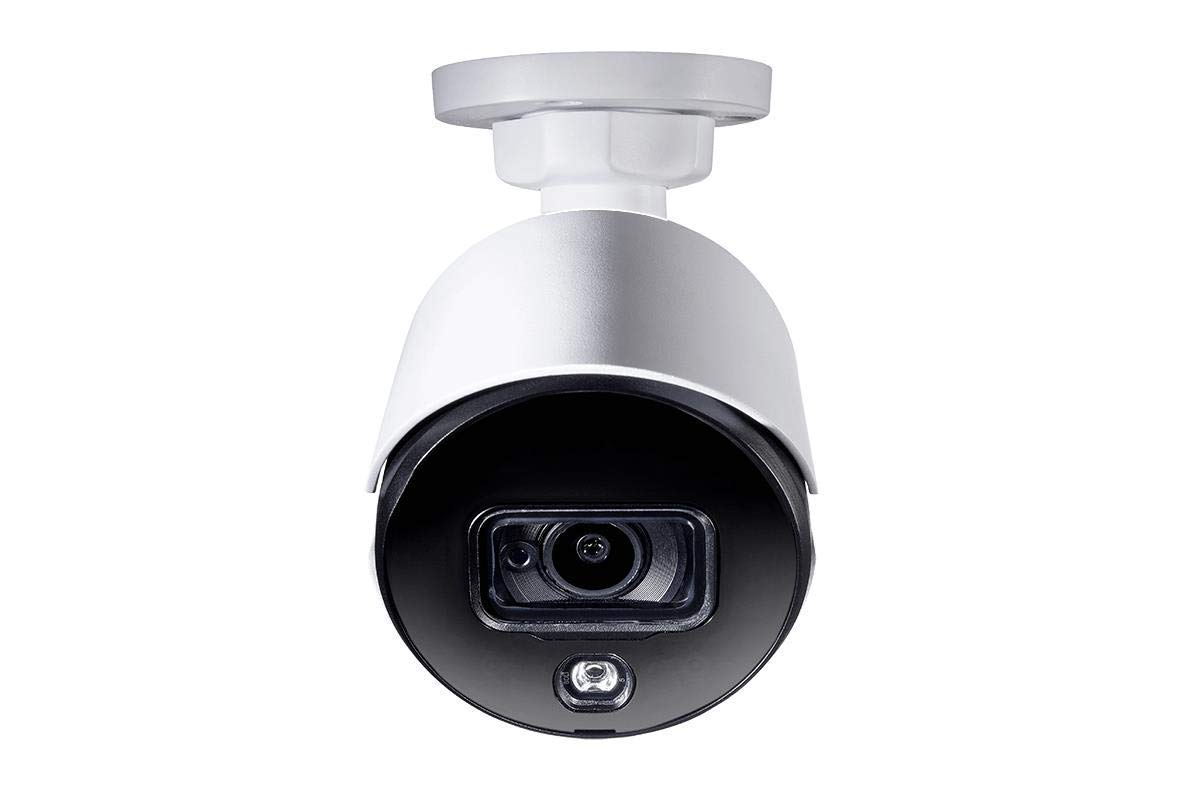 Lorex C581DA Indoor/Outdoor 2K 5MP Super Analog HD Active Deterrence Bullet Camera, 2.8mm, 135ft IR Night Vision, CNV, Works with D841/D841B Series, Only Camera, White (Renewed)