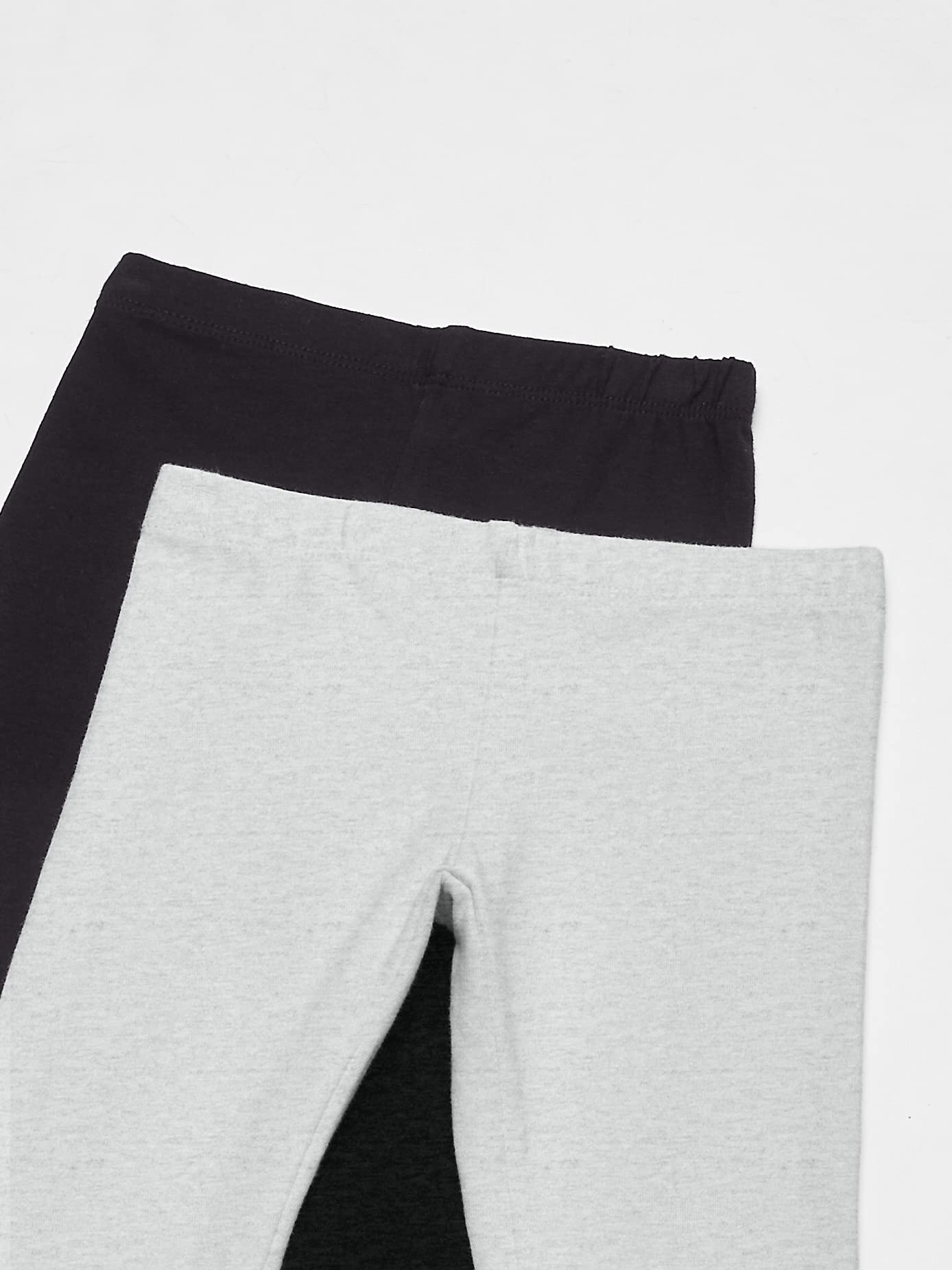 The Children's Place Girls Leggings,Black/ Smoke Gray 2 Pack,M (7/8)
