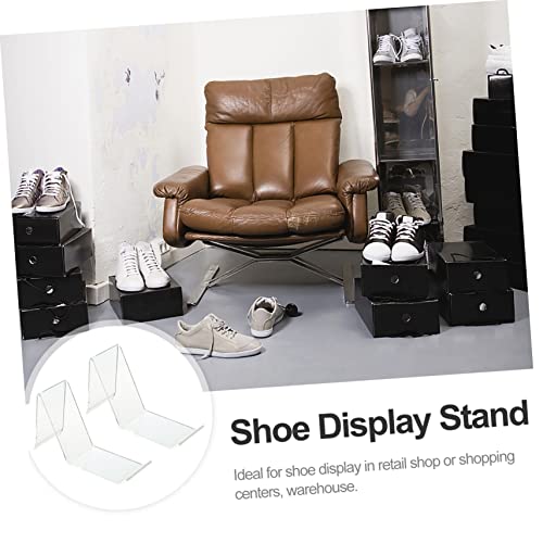 EXQUIMEUBLE 2pcs Shoe Support Shoe Rack Shoes Rack Show Rack Sneaker Holder Shoe Display Stand Shoe Display Rack Sneaker Stand Sandal Stand Bracket Acrylic Men and Women Children's Shoes