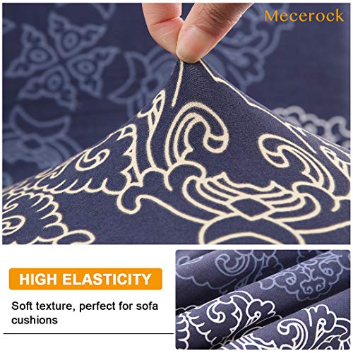 Mecerock Printed Stretch Couch Seat Cover Sofa Cushion Removable Washable Soft Spandex Furniture Protector for Loveseat Couch Sofa Seat Cover Sofa Slipcover Flexibility with Elastic