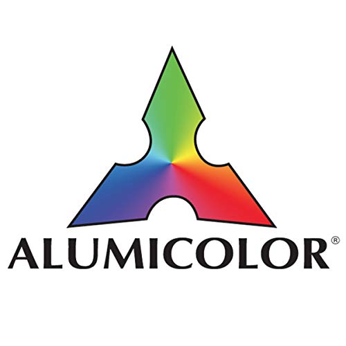 Alumicolor AlumiCutter Aluminum Straight Edge w/Blade for Office, School, Engineering and Framing, 24IN, Blue