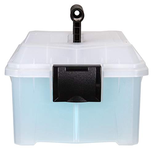ArtBin 6817AG Sidekick Cube Carrying Case with Open Lift-Out Tray, Portable Art & Craft Organizer with Handle, [1] Plastic Storage Case, Clear