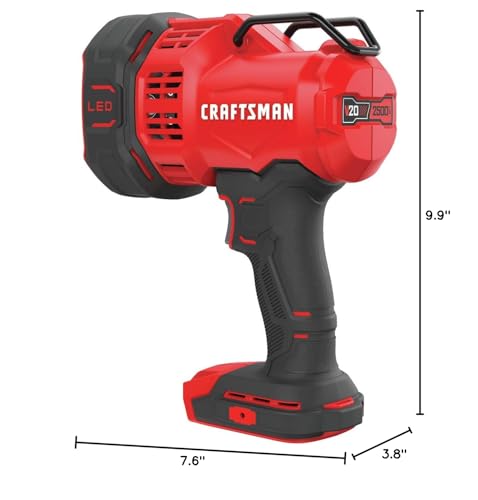 CRAFTSMAN V20 LED Work Light, Cordless Handheld, 2,500 Lumens, Bare Tool Only (CMCL060B)