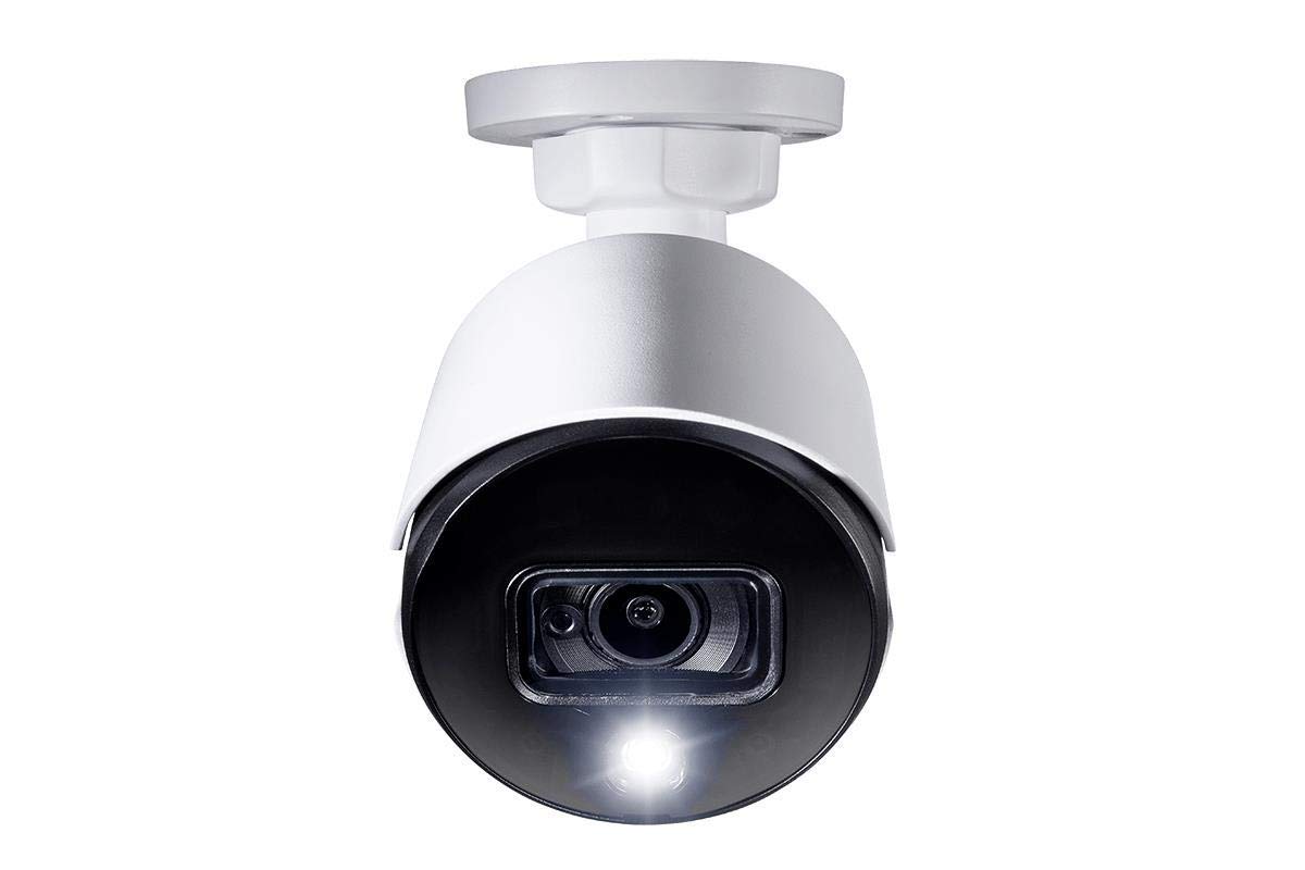Lorex C581DA Indoor/Outdoor 2K 5MP Super Analog HD Active Deterrence Bullet Camera, 2.8mm, 135ft IR Night Vision, CNV, Works with D841/D841B Series, Only Camera, White (Renewed)