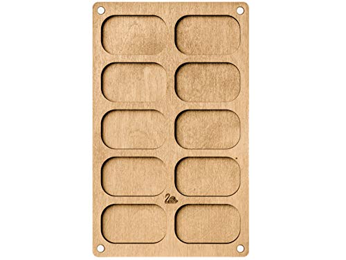 Wooden embroidery diamond painting accessories storage box Beads organizer with wooden lid Tray Divider Jewelry Box Needlework bead holder (#3)