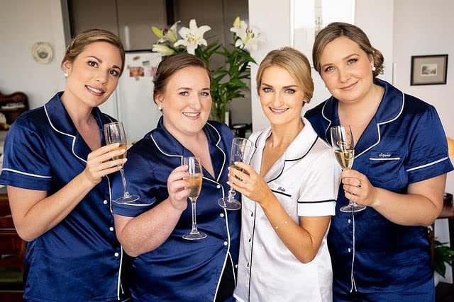 Women Short Sleeve Sleepwear Button Down Loungewear Soft Summer Pjs Shorts Set Navy Blue XXL