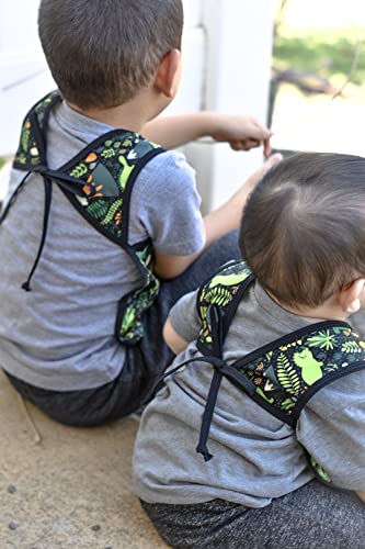 BapronBaby Dino Days Bapron - Soft Waterproof Stain Resistant Bib - Machine Washable - 6m - 5yr - (Sz Preschool 3-5yrs)