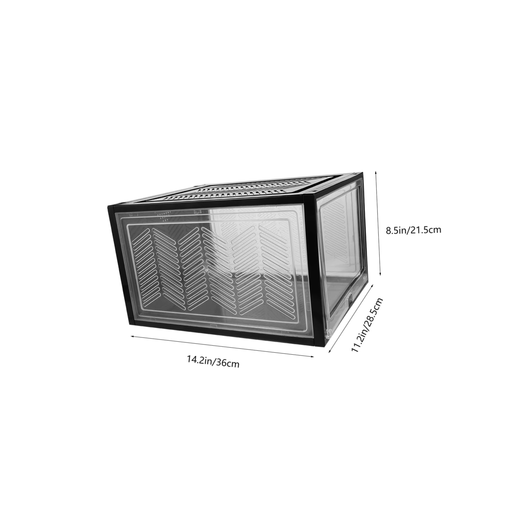 EXQUIMEUBLE 2pcs Boxes Foldable Shoe Box Sneakers Shoe Stand Shoes Shoe Containers Shoe Rack Organizer Shoe Rack for Closet Shoe Boxes with Lids Shoe Storage Clamshell Plastic Large Showcase