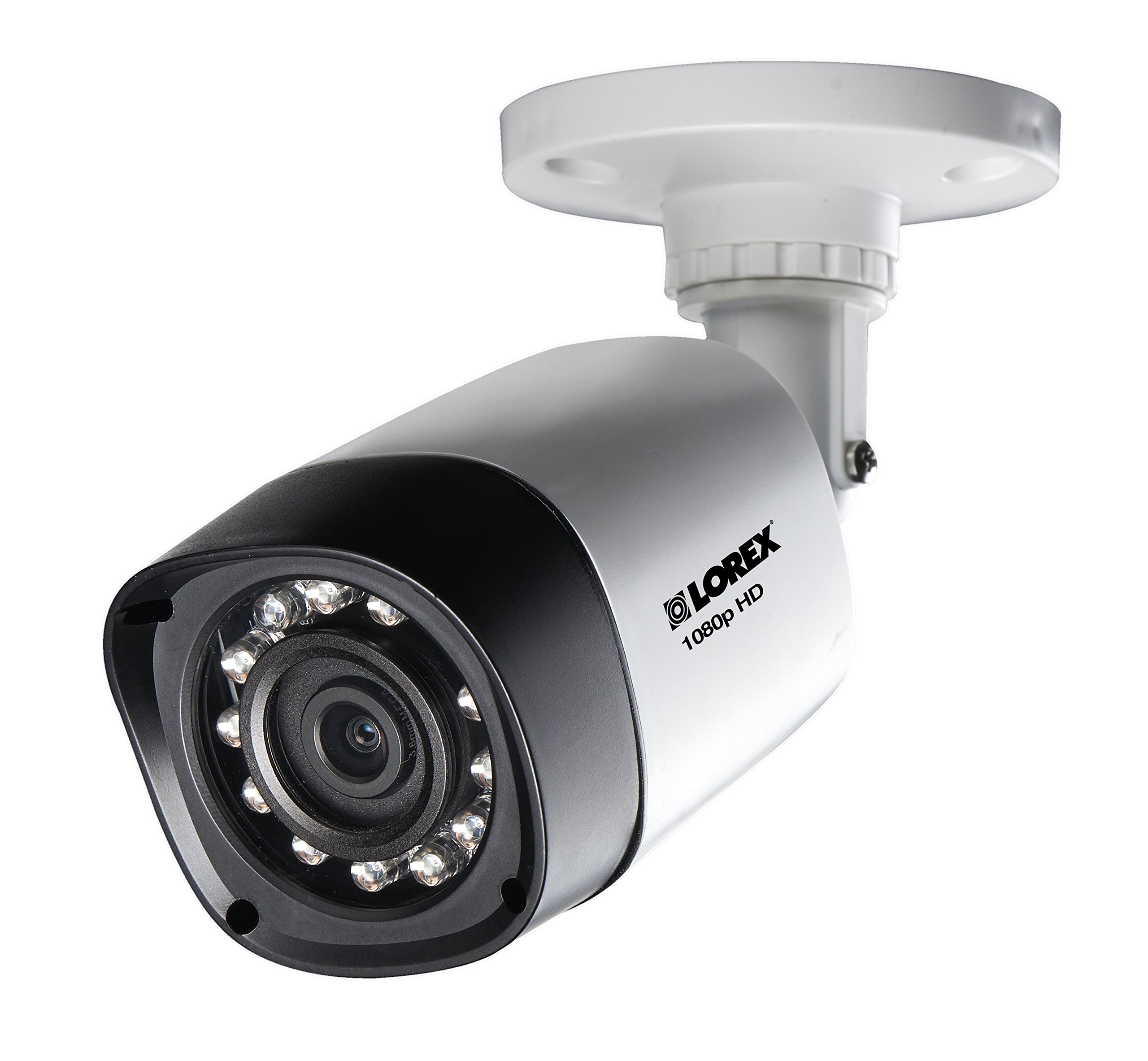 Lorex LBV2521B High Definition 1080p 2MP Weatherproof Night Vision Security Camera (White)