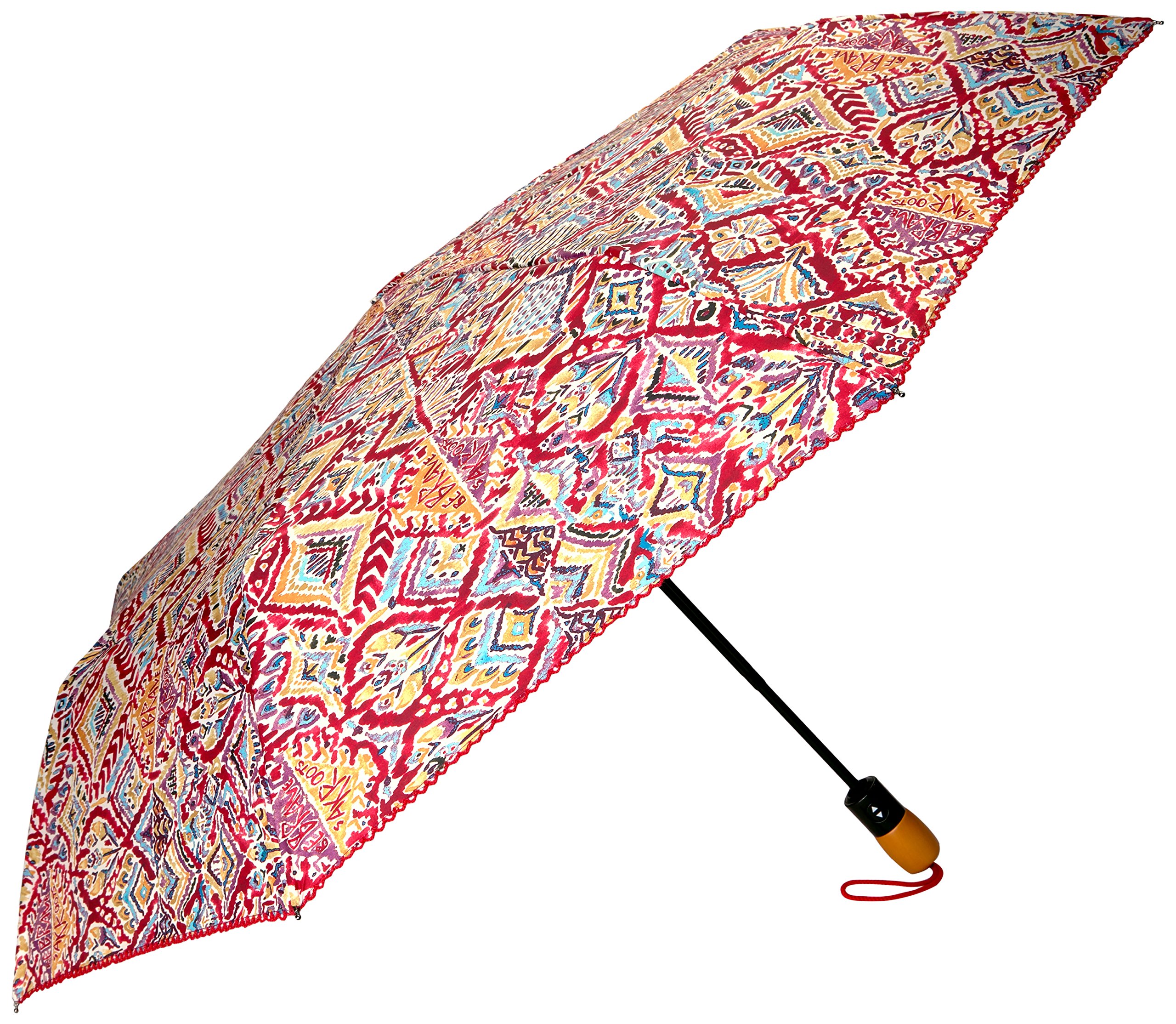 Sakroots Aritst Circle Boxed Umbrella, Sweet Red Brave Beauti