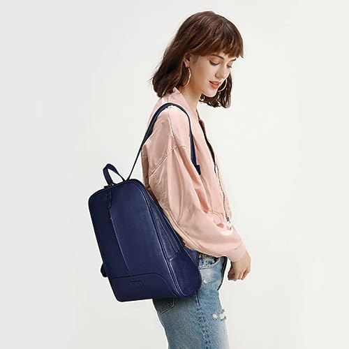 S-ZONE Women Genuine Leather Backpack Purse Travel Handbag College Medium