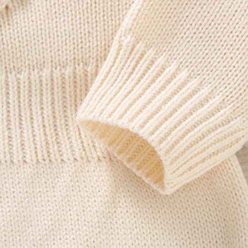 Baby Girls' Bodysuit Newborn Clothes Toddler Sweater Romper Long Sleeve Pullover Winter Infant Onesies Spring For Photo Shoot Yellow-9-12 Months
