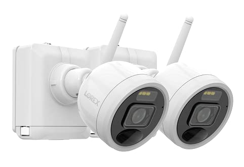 Lorex 2K Wire-Free Add-On Security Camera with Person Detection and Active Deterrence - 2-Pack [Requires Base]