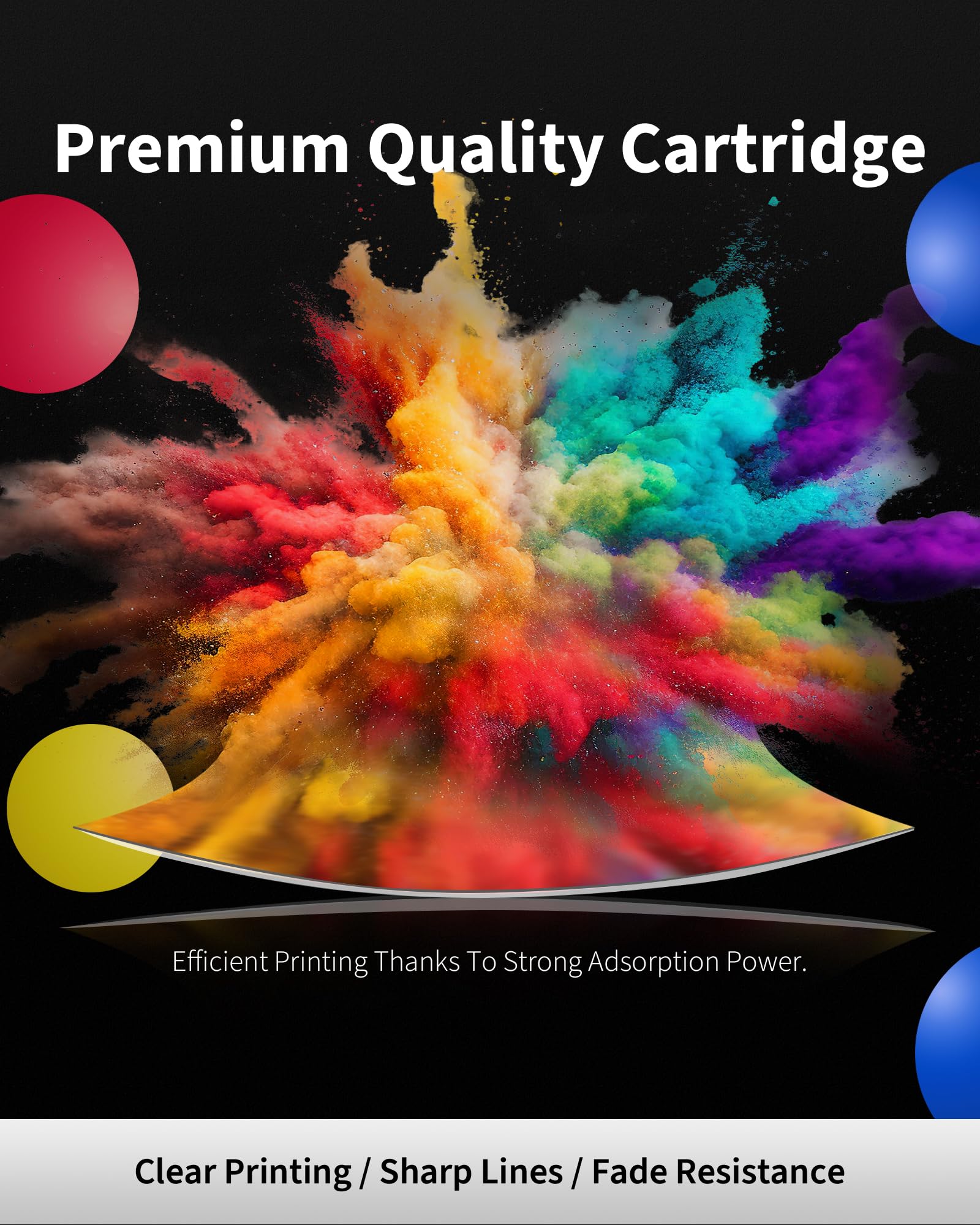 TN227 TN 227 4-Pack Toner Cartridge: Replacement for Brother TN227BK TN227C TN227M TN227Y Toner Use with MFC-L3710CW MFC-L3770CDW MFC-L3730CDW HL-3230CDW Printer Toner (Black Cyan Magenta Yellow)