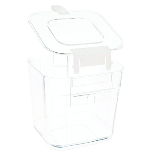 Deflecto Caddy Organizer, Stackable with Three Compartments, White and Clear (29003CR)