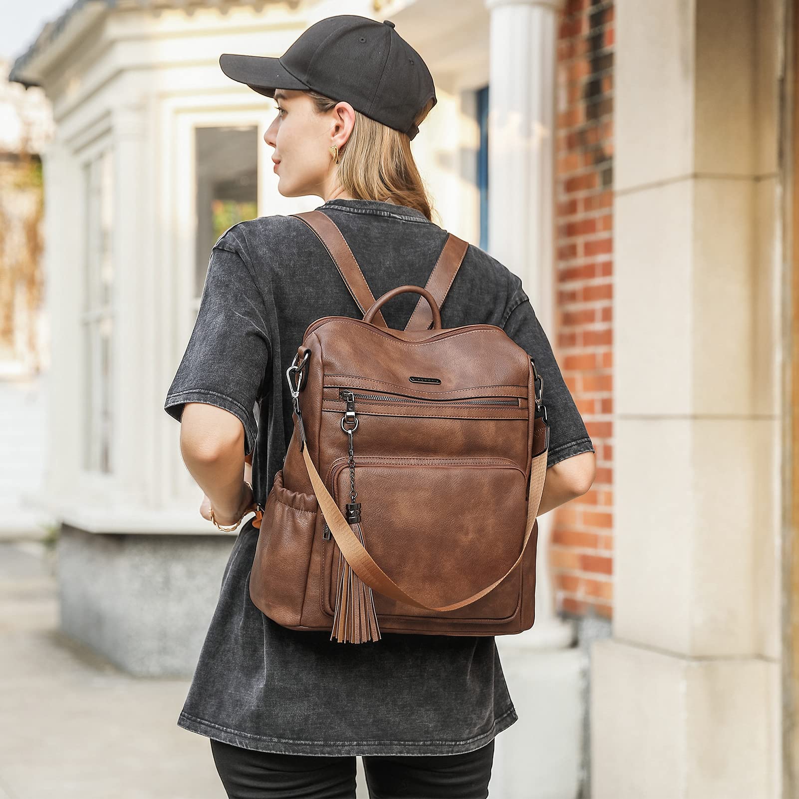 CLUCI Womens Backpack+ Small Wallet