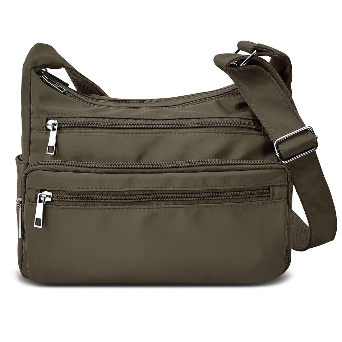 Volcanic Rock Lightweight Shoulder Bags Messenger Handbags Multi Pocket Nylon Waterproof Crossbody Bags