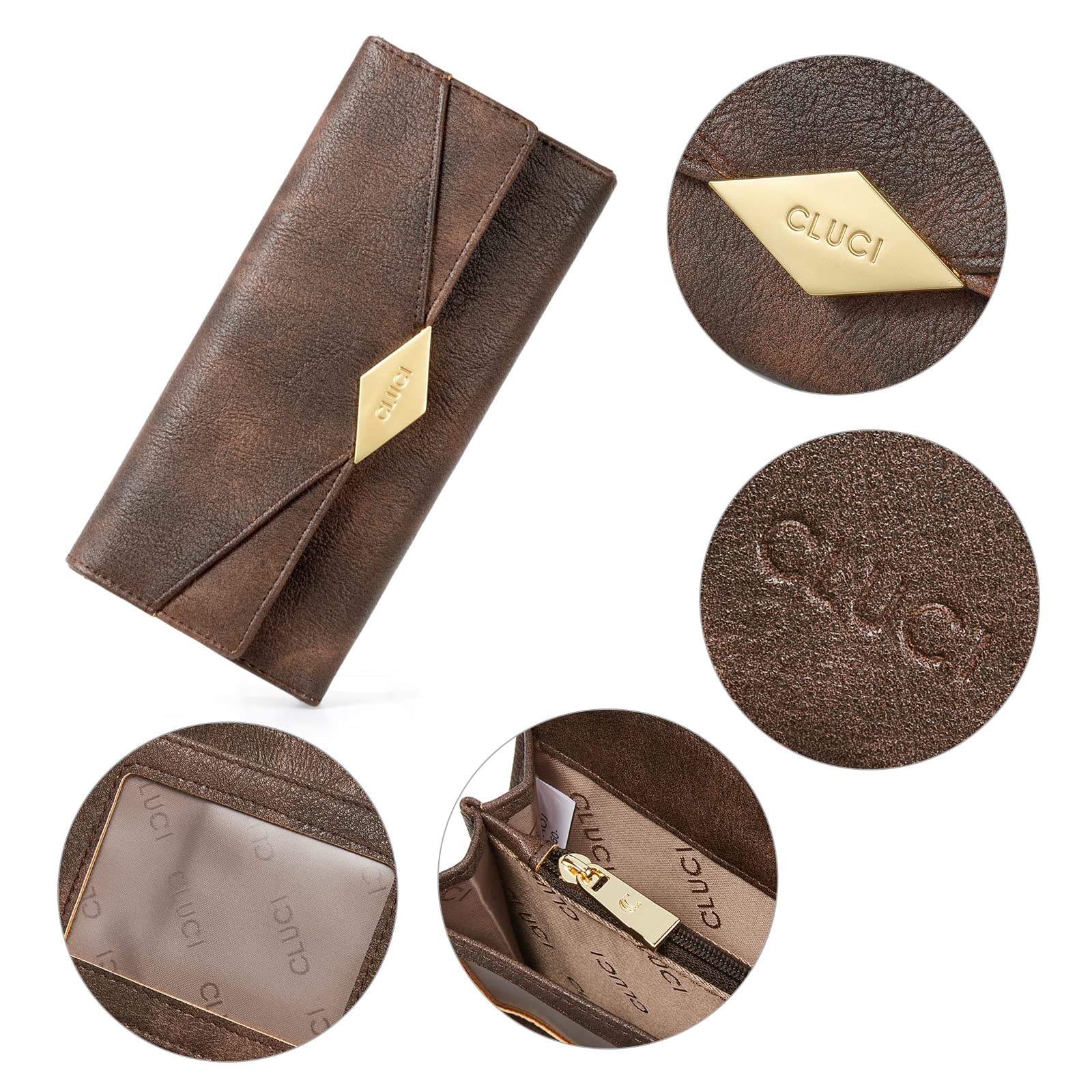 CLUCI Women Backpack Bundle with Women Wallet