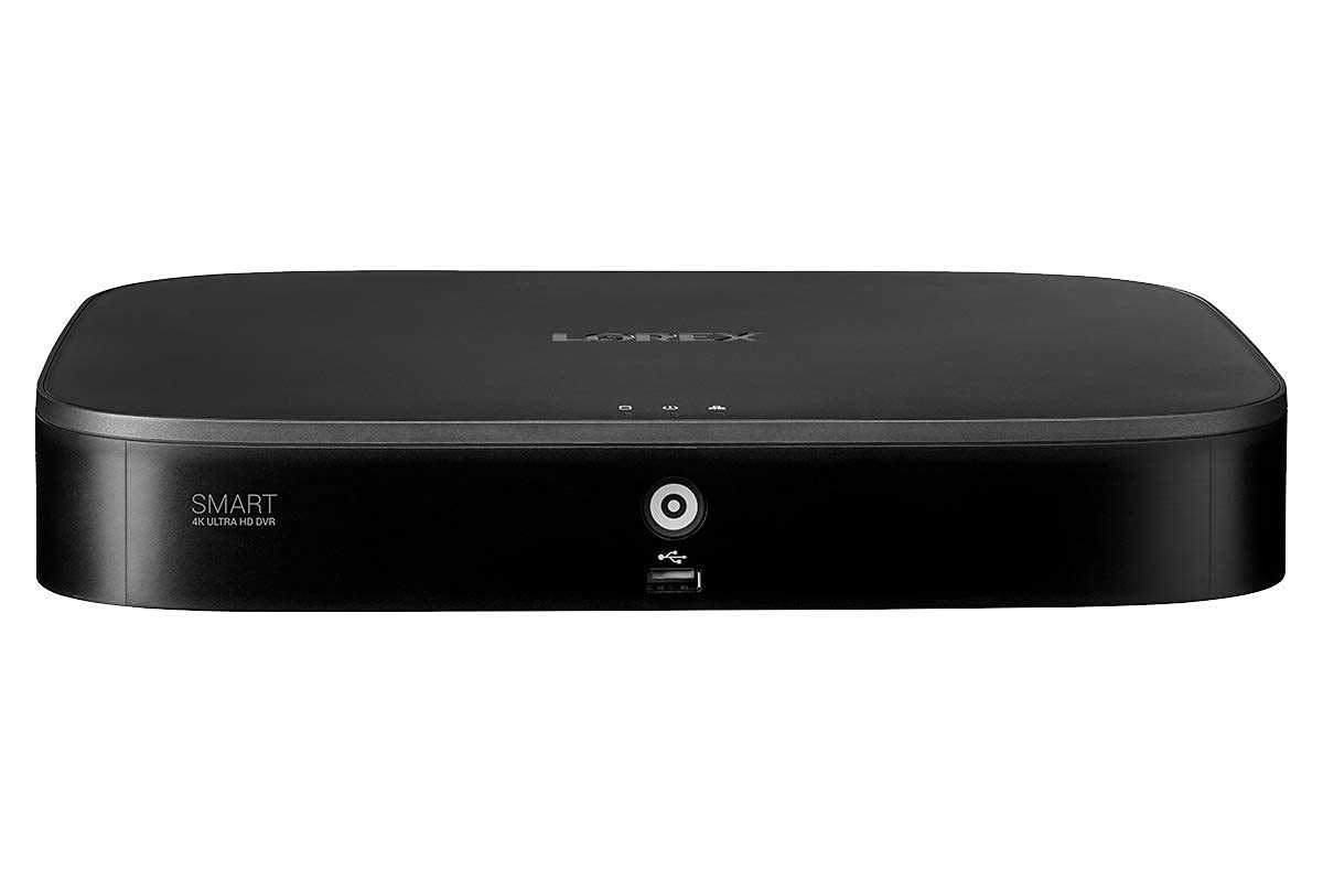 Lorex D861A81B 4K Ultra HD 8 Channel 1TB HDD Analog DVR with Smart Motion Detection and Smart Home Voice Control, 1 HDD Slot, Works with Sensors, Black (M. ) (Renewed)
