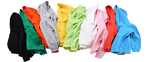 ZiweiStar Girls Boys' Crewneck Sport Long Sleeve Cotton Casual Solid T-Shirt Pullover Tops Kids' Hooded Youth Sweatshirt