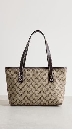 Gucci Women's Pre-Loved Gucci Signature Small Tote, GG Supreme, Neutral, Brown, Print, One Size