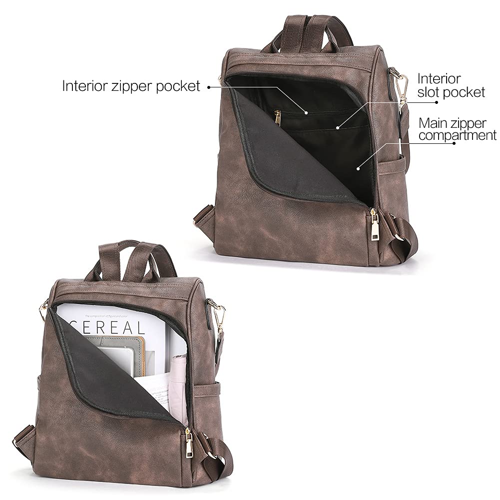 CLUCI Women Backpack Bundle with Women Wallet