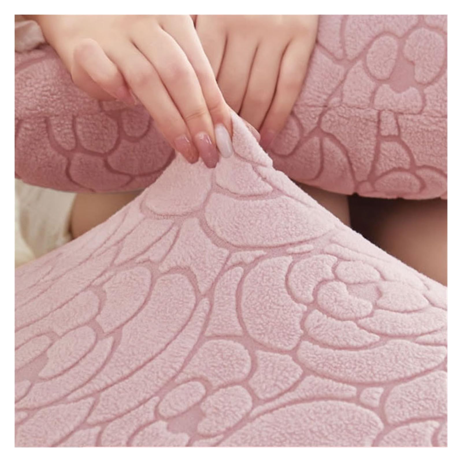 GRFIT Stretch Waterproof Magic Sofa Cover,Flowers U Shaped Sectional Couch Covers ,for Sectional Sofa L Shape,Wear-Resistant Universal Sofa Cover (Color : Light Blue, Size : 3 Seater(3pcs))