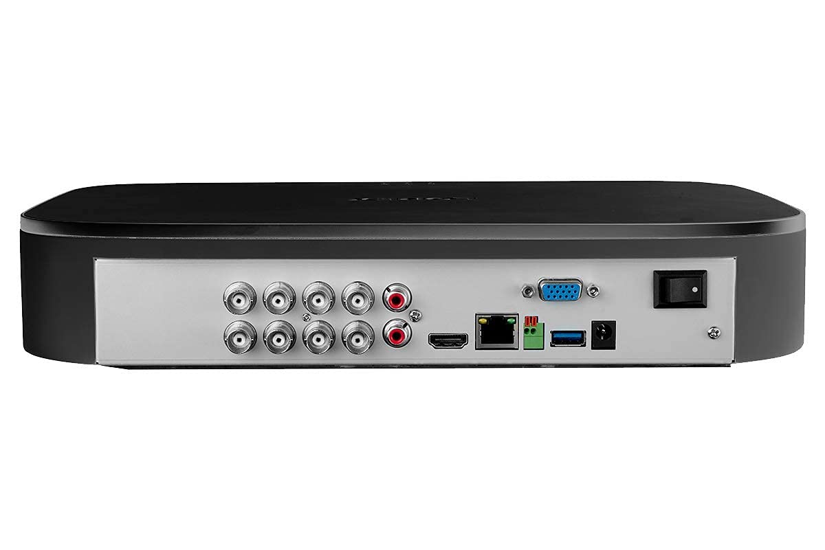 Lorex D861A81B 4K Ultra HD 8 Channel 1TB HDD Analog DVR with Smart Motion Detection and Smart Home Voice Control, 1 HDD Slot, Works with Sensors, Black (M. ) (Renewed)