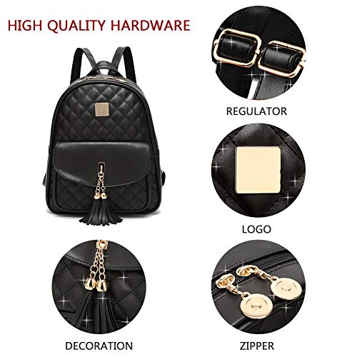 IHAYNER Women’s Backpack 3-pieces Fashion PU Leather Simple Design Bags Travel Backpack for Women