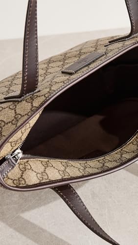 Gucci Women's Pre-Loved Gucci Signature Small Tote, GG Supreme, Neutral, Brown, Print, One Size